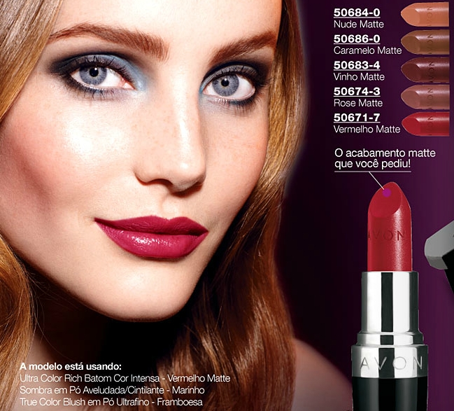 BATOM VERMELHO MATTE DA AVON!!!