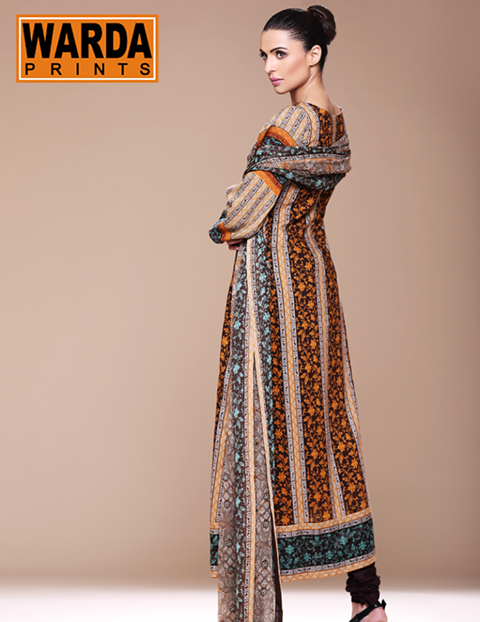 Warda Khaddar prints fall/winter designer collection 2013 ...