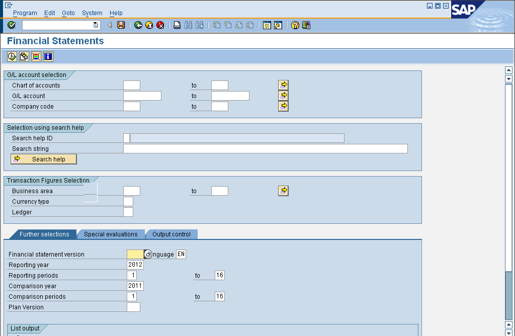 SapOffice: Financial Statement