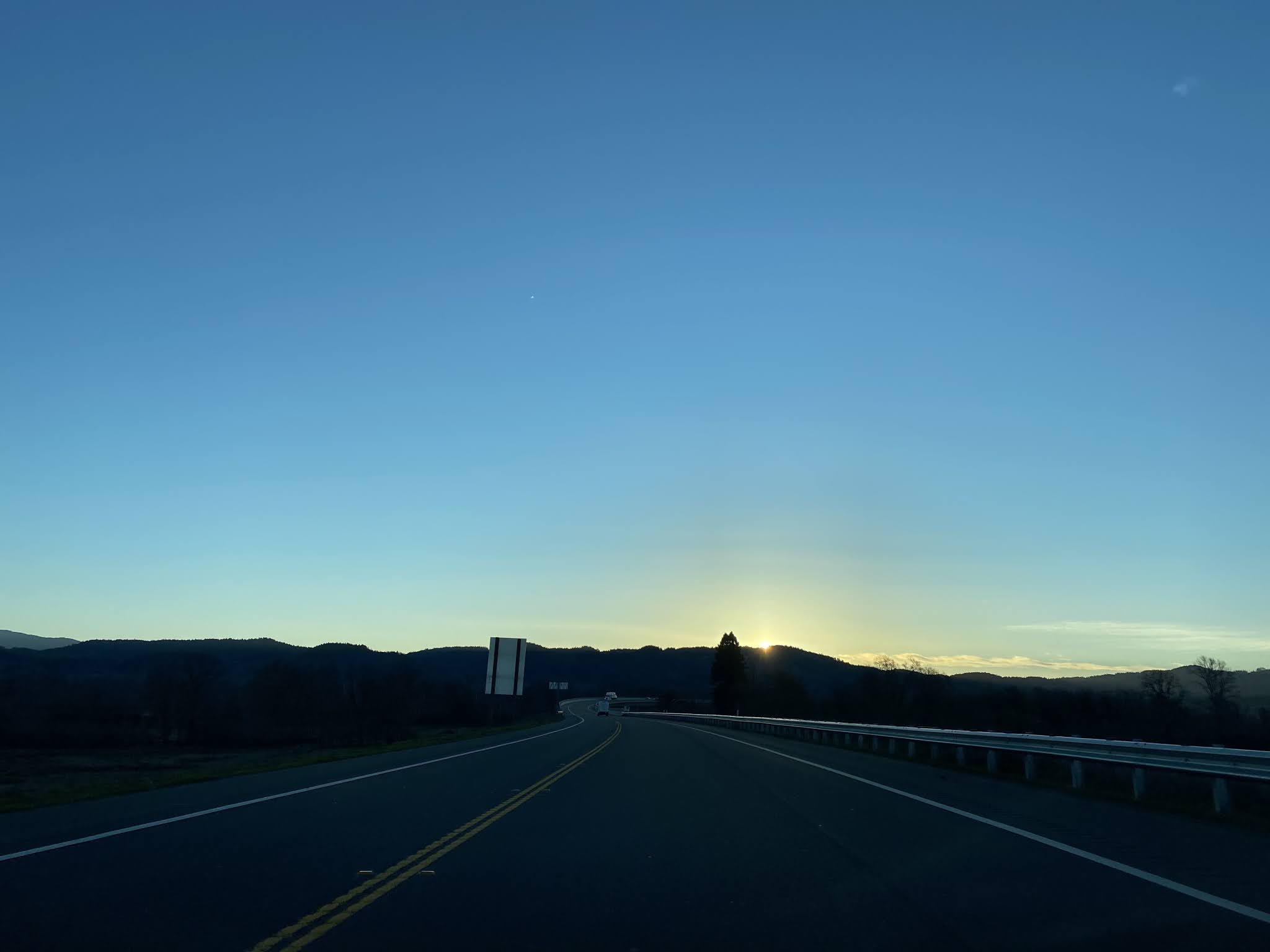 US Route 101 and California State Route 20 in Willits