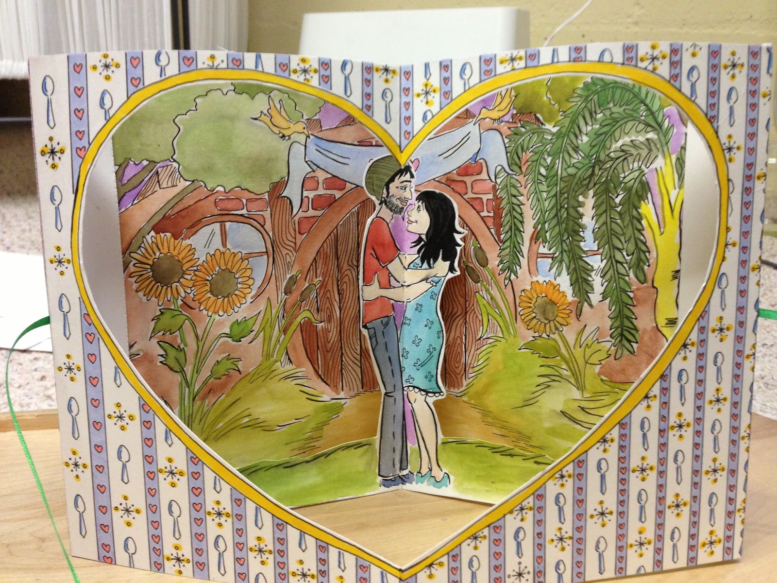 Brew for Breakfast: How to: 3 layer pop-up card