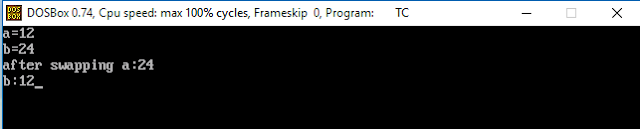 Swap two number in Turbo C+ - CarrierZone