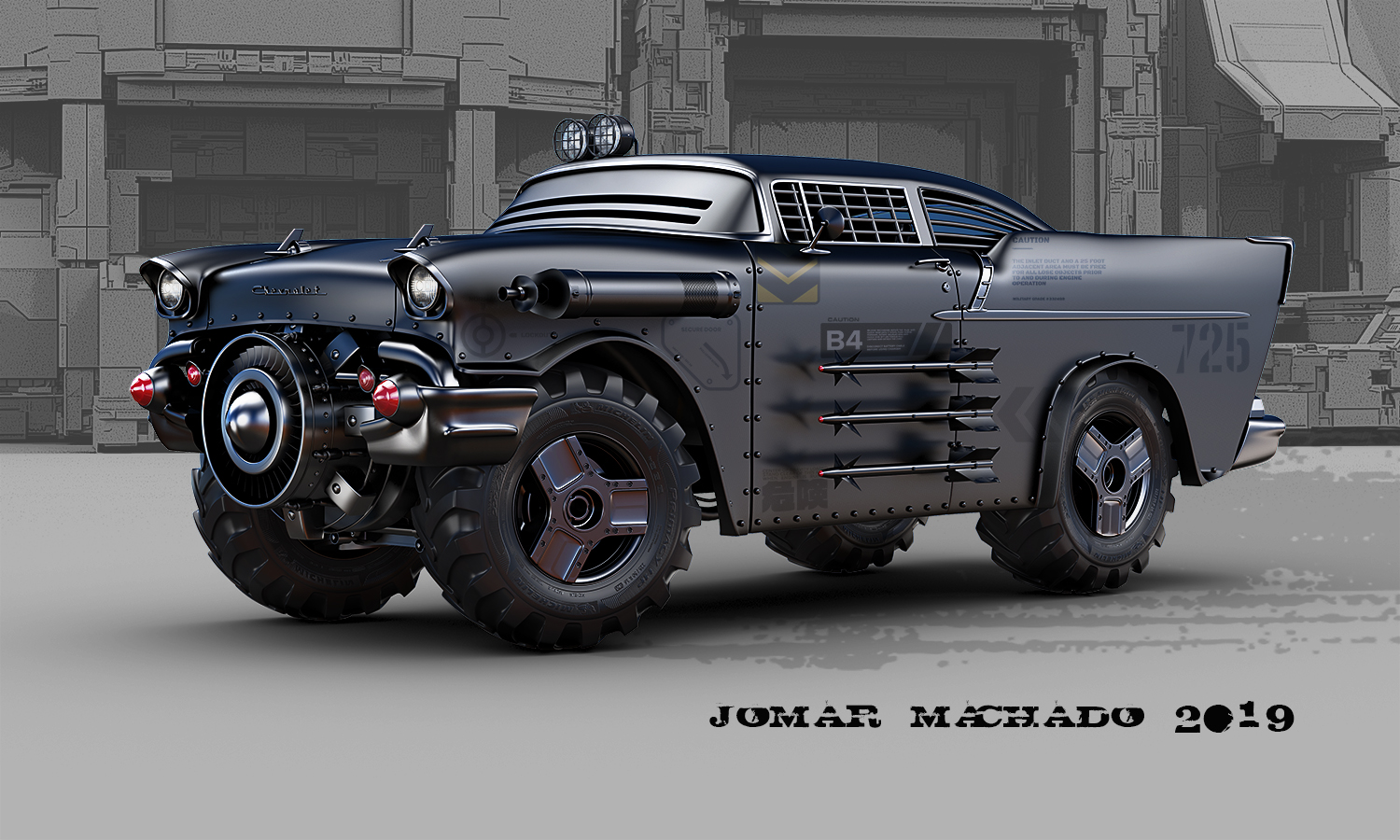 MY WORKS: CYBER RETRO CHEVY57