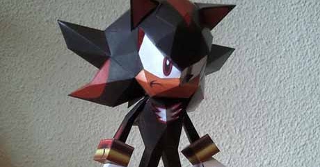 Shadow the Hedgehog Papercraft | Paperized Crafts