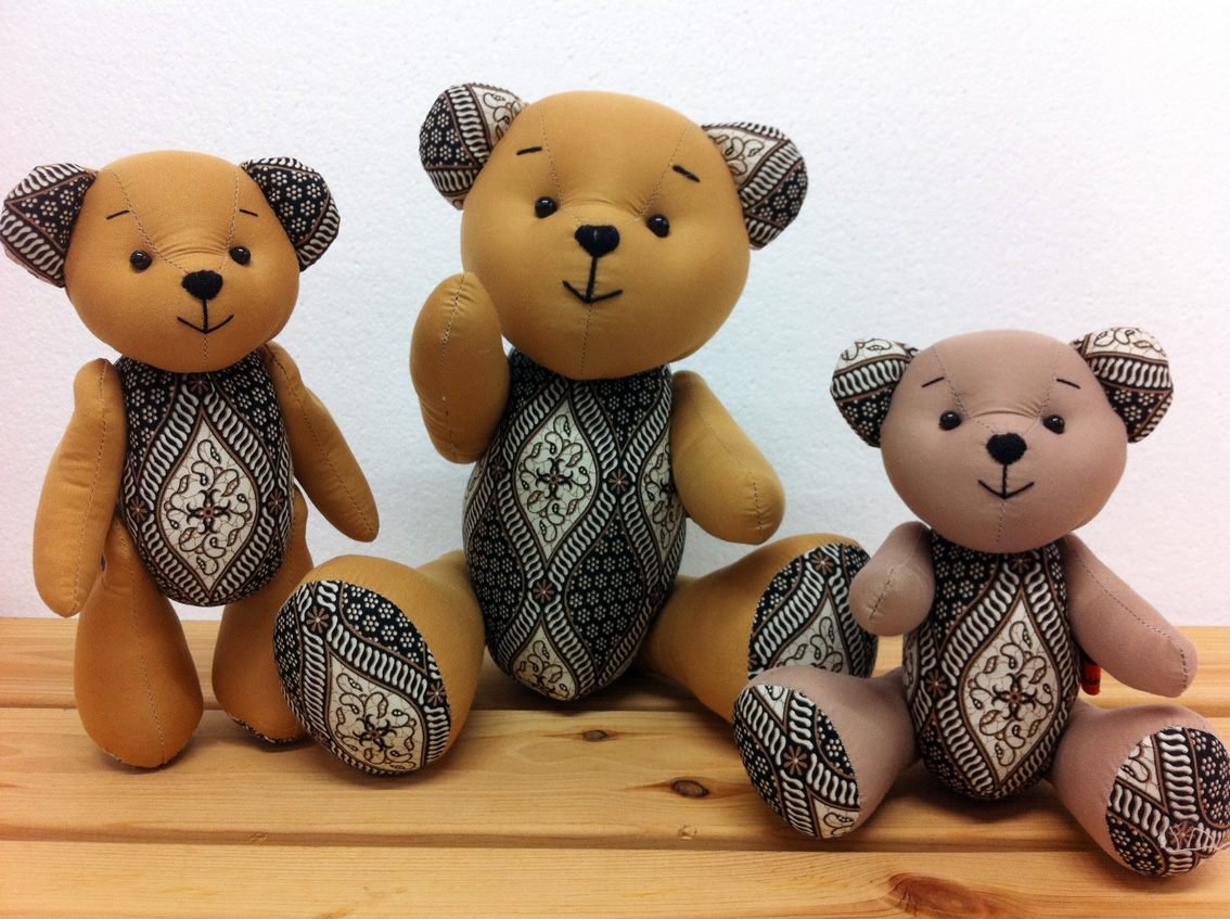 TeddyThotz: New BATIK TEXTILE TEDDY creation for Asian Civilisations ...