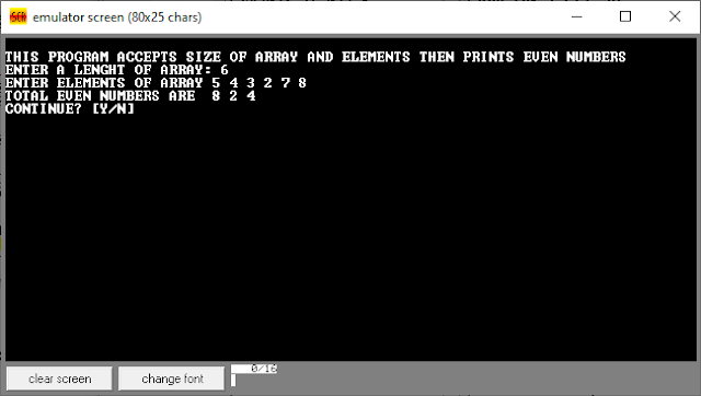 Assembly Language Program To Find Even And Odd Numbers In 8086