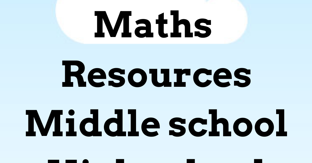 Free Maths Resources