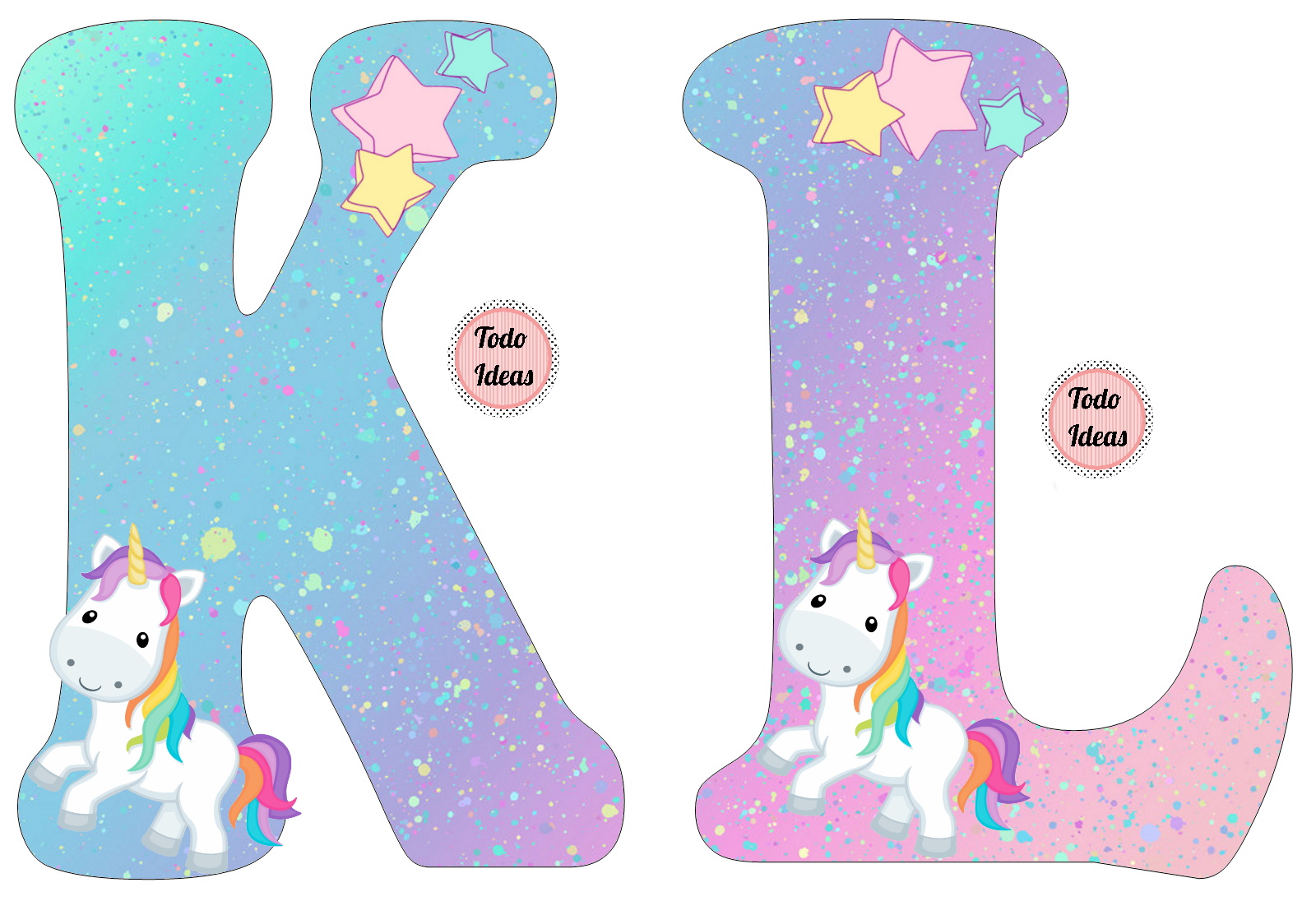 BLOG TODO IDEAS Y MAMI ES DIVERTIDA: ABECEDARIO UNICORNIO