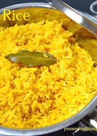 Yummy Traditional : Plain Yellow Rice Recipe