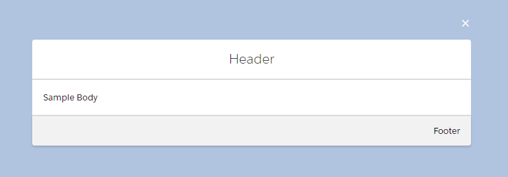 Popup using Salesforce Lightning Component – InfallibleTechie