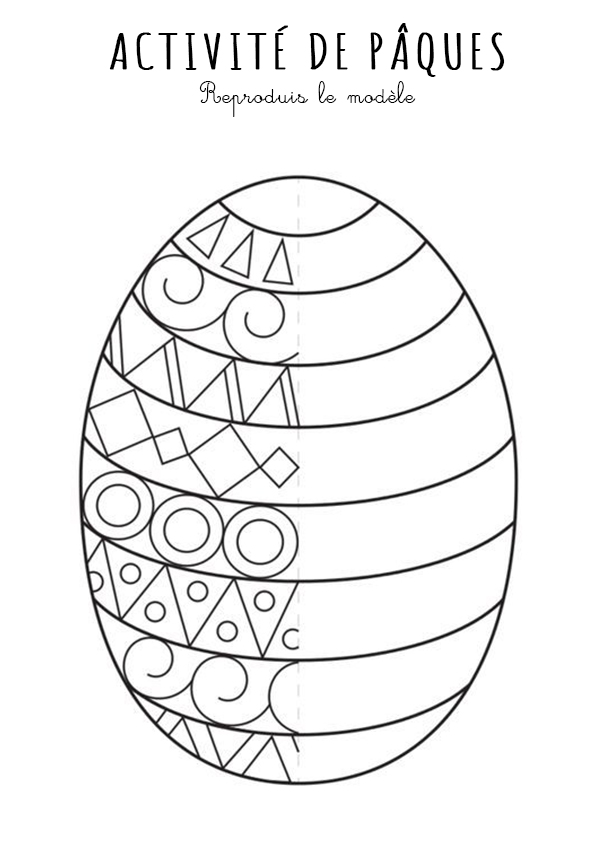 Activité : Graphisme de Pâques - Comptines et Belles Histoires