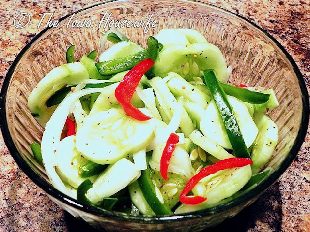 The Iowa Housewife: Cucumber Salad