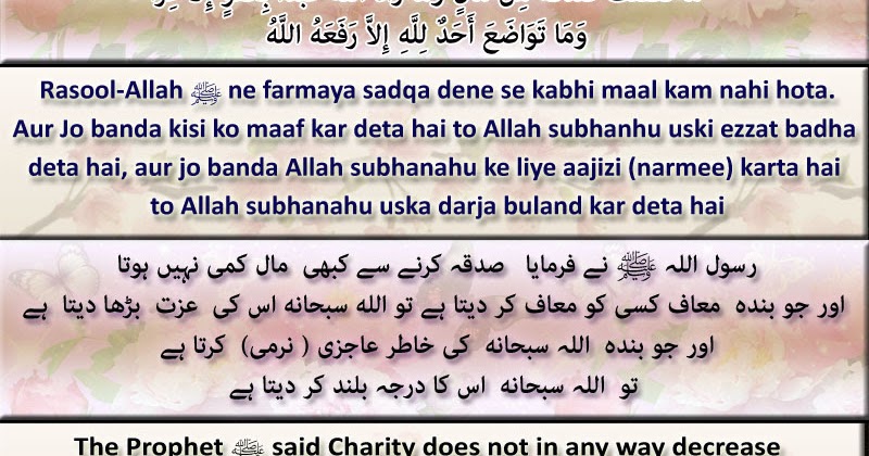 Only-Quran-Hadith: Hadith : Jo banda kisi ko maaf kar deta hai to Allah ...