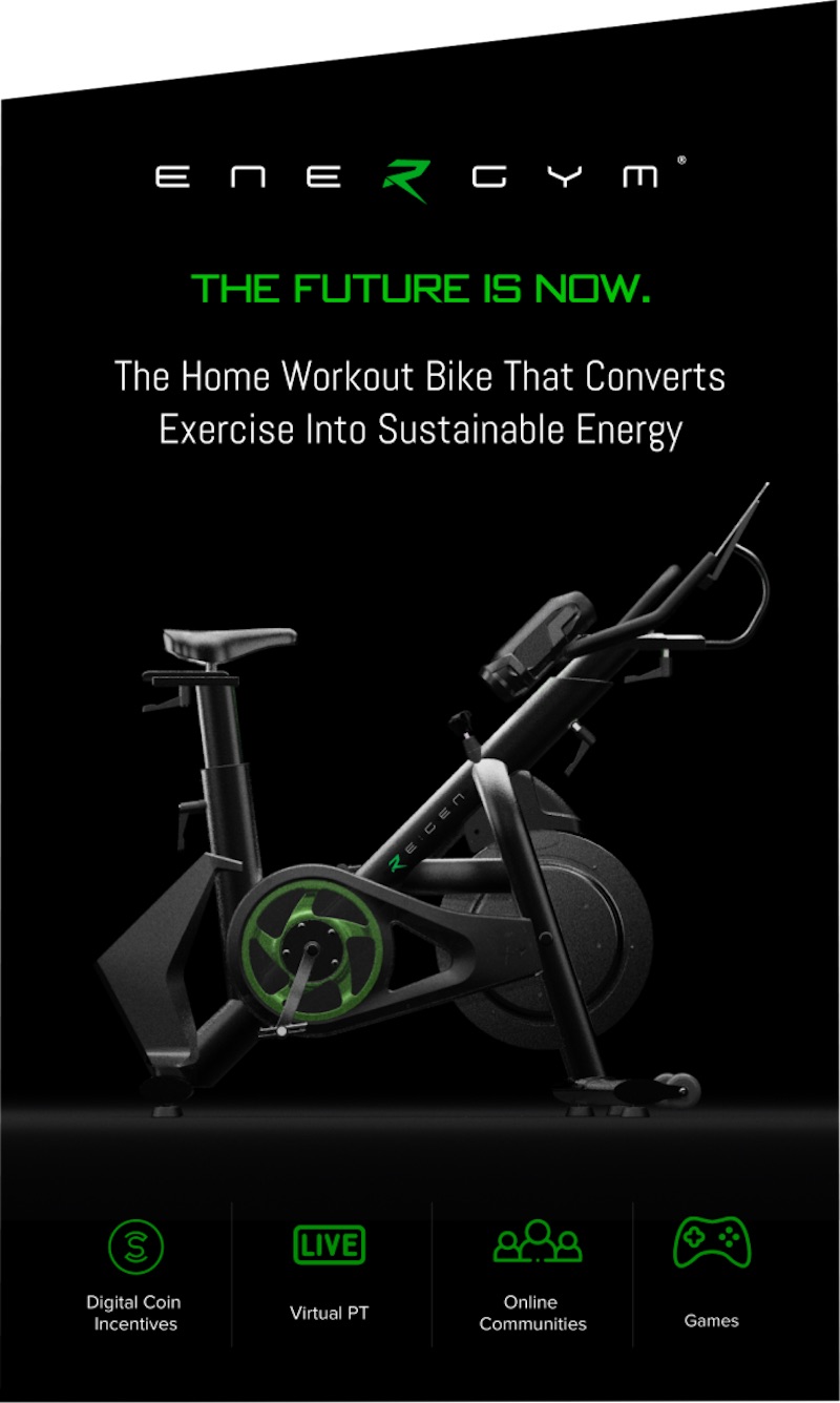 RE:GEN – la bicicleta fitness inteligente que genera electricidad y ...