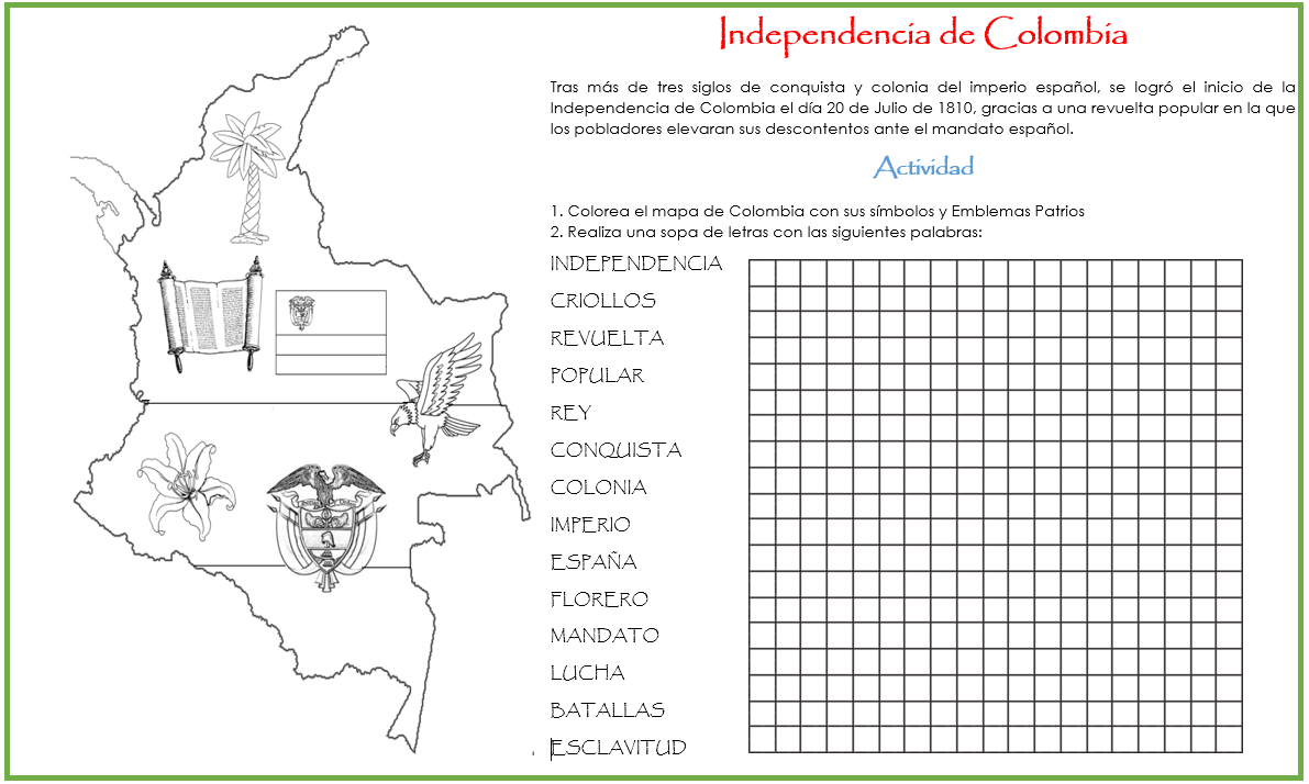 Ciencias Sociales: Independencia de Colombia