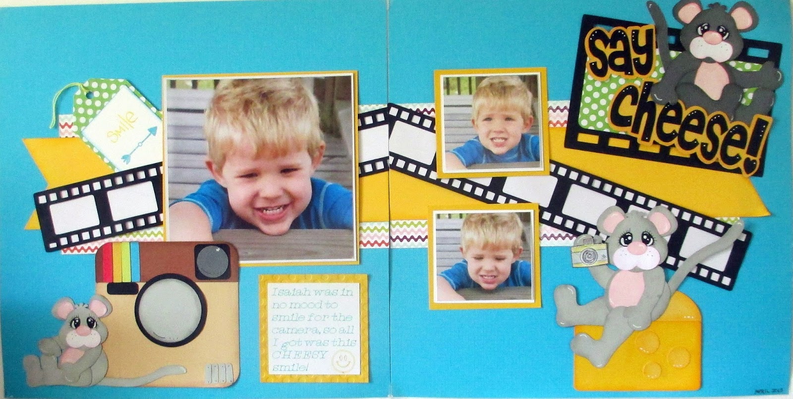 Kim's Scrapbook Addiction: Say Cheese...