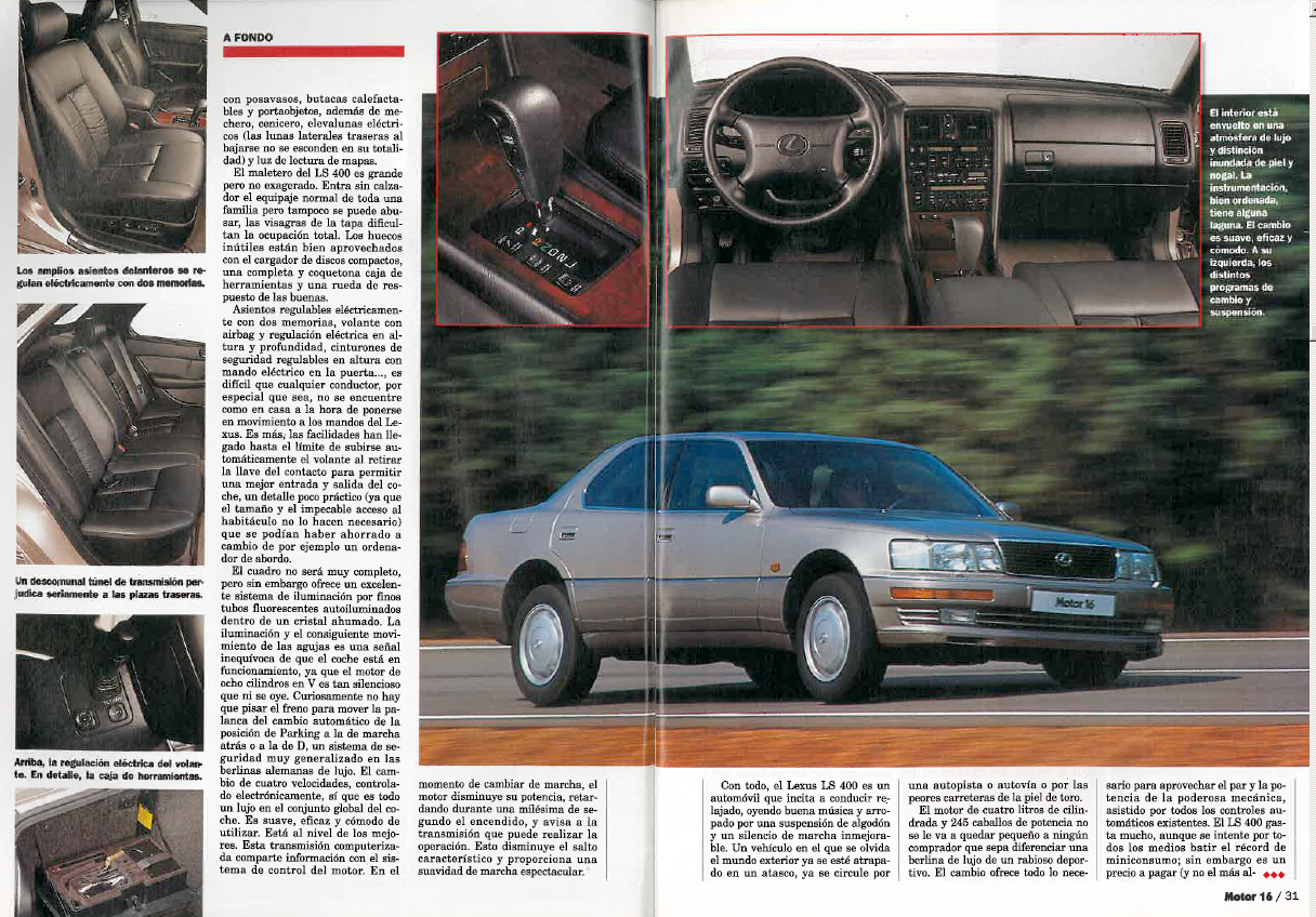 Analisis de Maquinas: LEXUS LS400 (1989-1994)