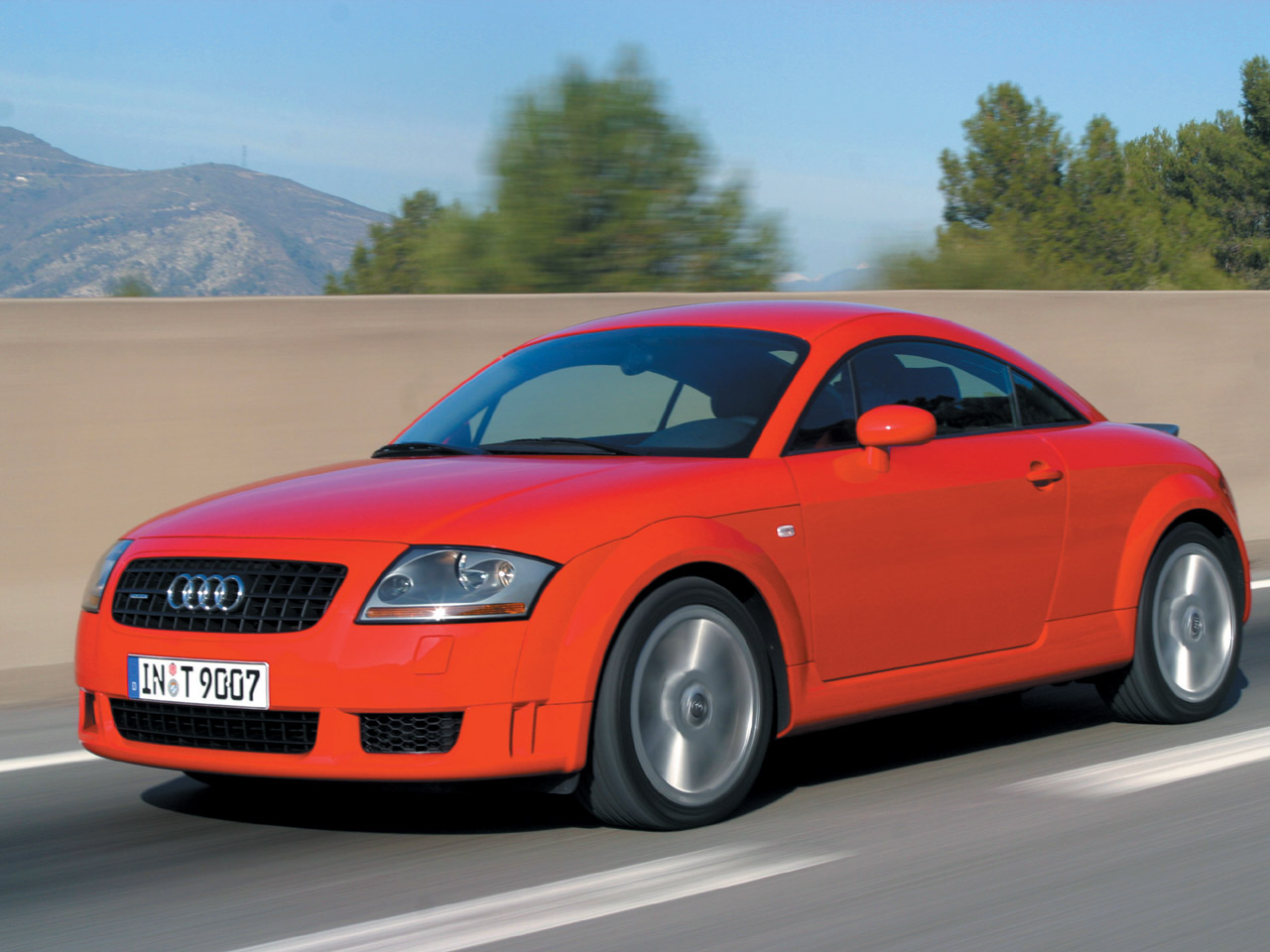 auto car concept wallpaper: Audi TT Coupe in Red pics