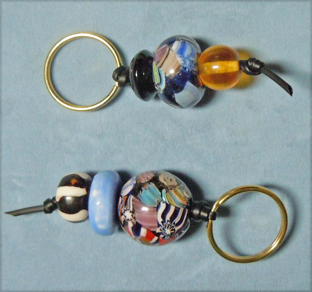 my cat eats bananas and flies: Bold Boho Bead Key Fobs