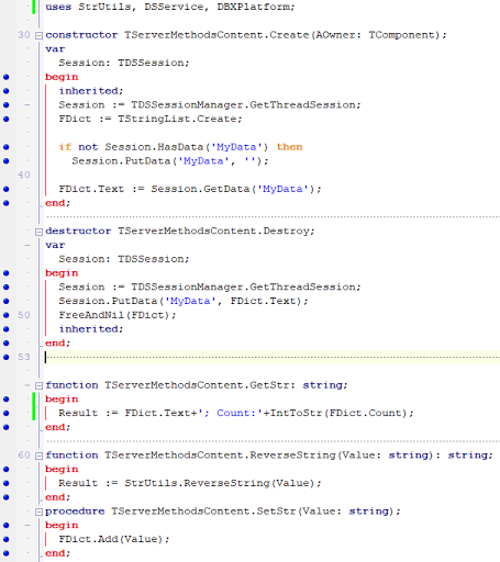 大匠之風 Preserving State In Datasnap Rest Server