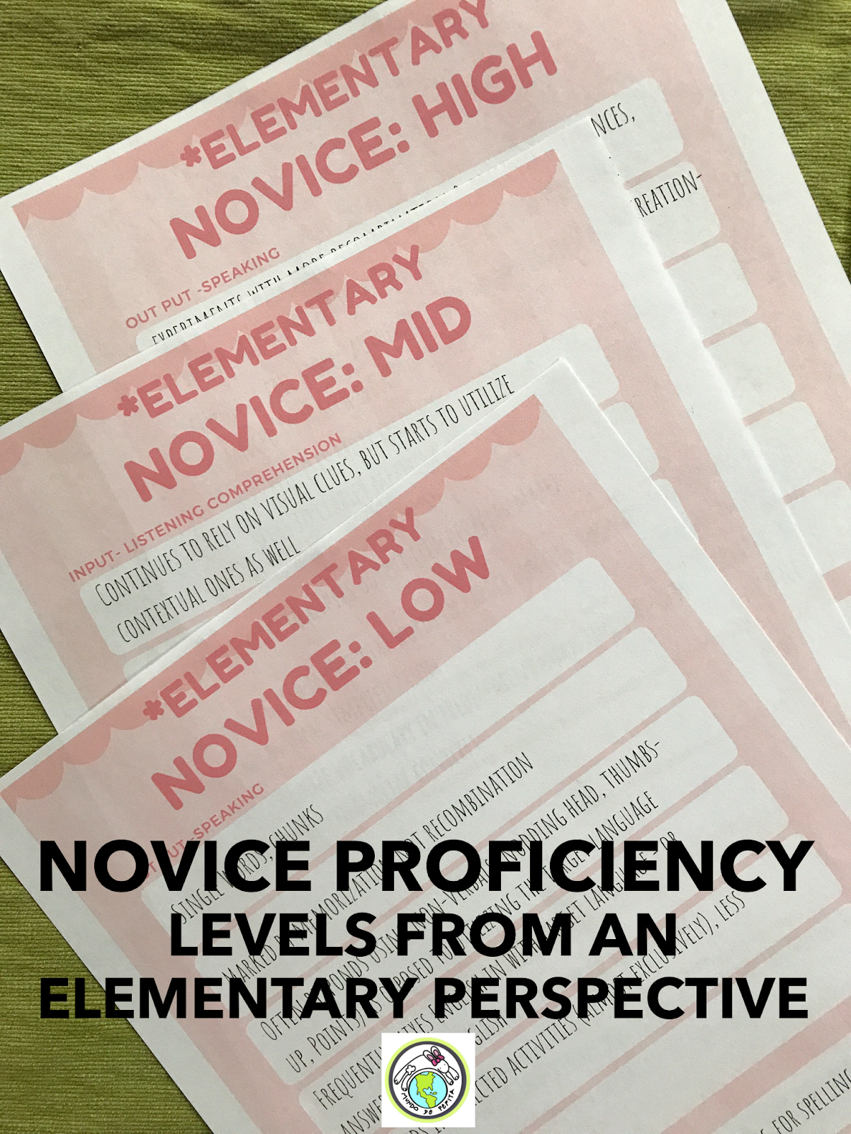 Interpreting ACTFL'S Standards for Novice Proficiency Level From an ...