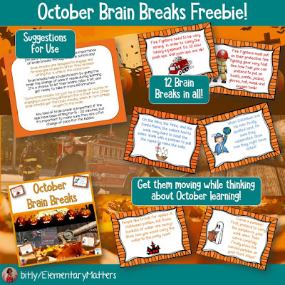 Elementary Matters: Almost October? Time for Some Freebies!