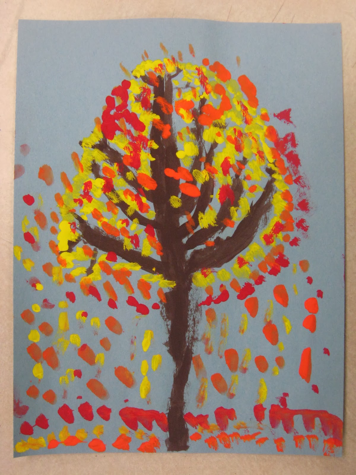 Miss Young's Art Room: 1st Grade Impressionism Fall Trees