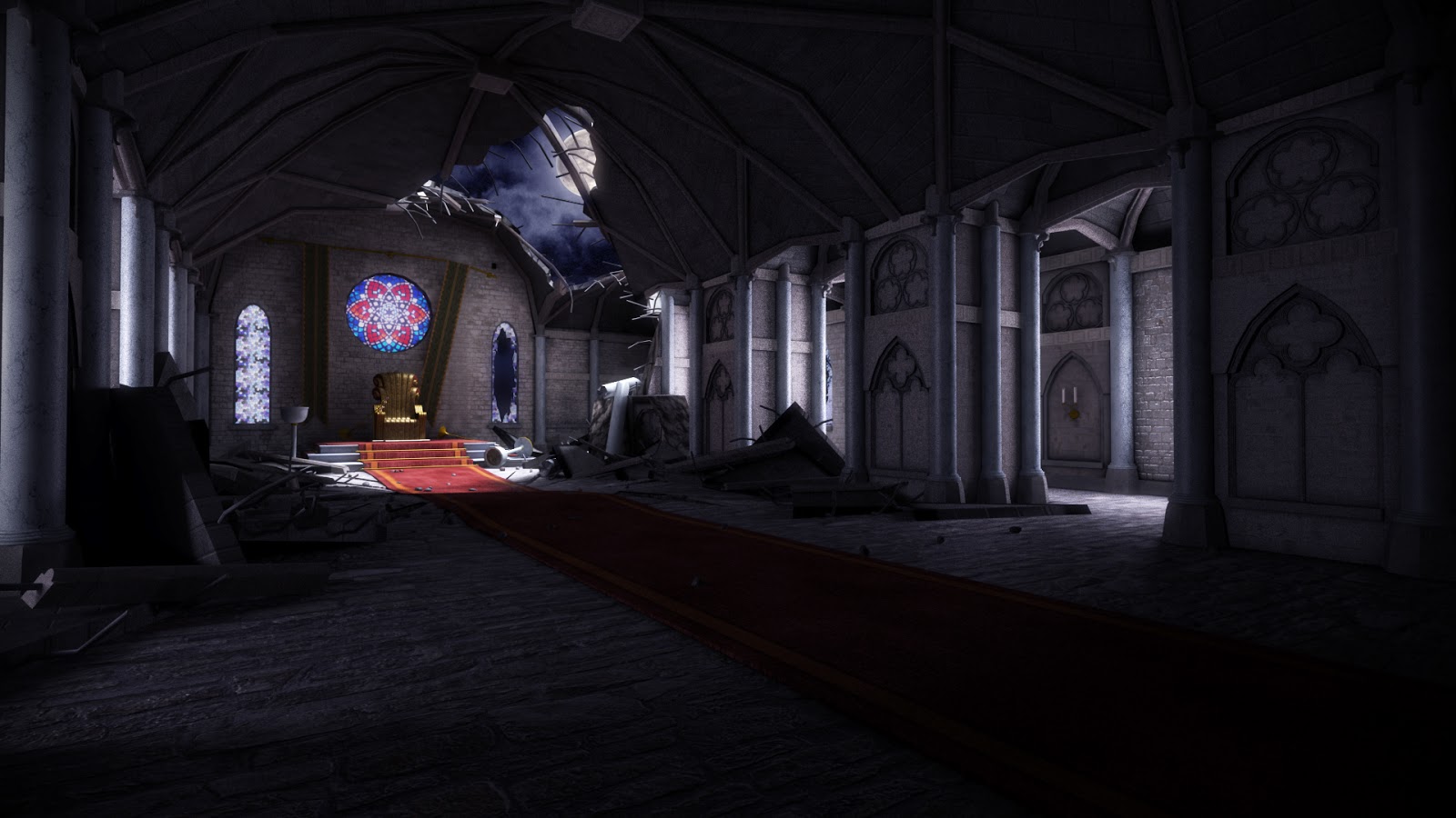 Nattakorn Wongsathitdee Nat 3D: Dark Castle scene renders