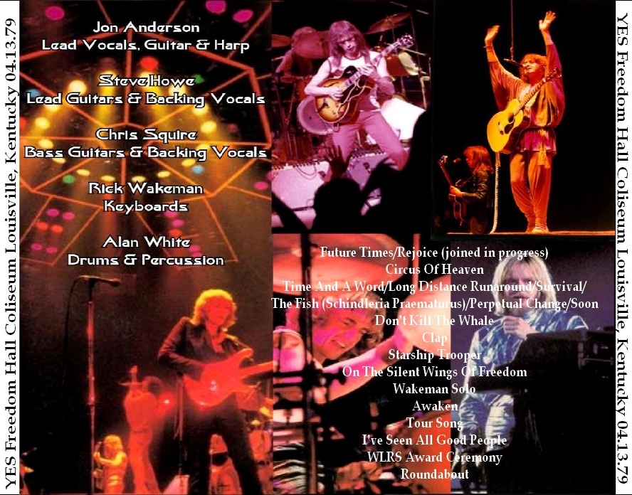 World Of BOOTLEGS: BOOTLEG : Yes - Freedom Hall Coliseum, Louisville ...