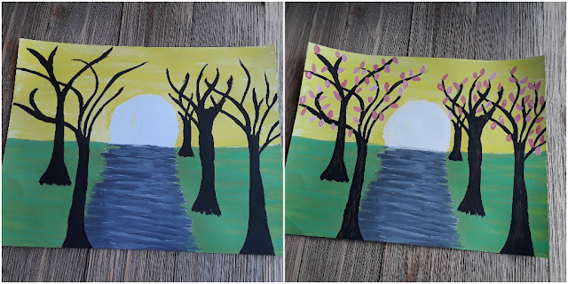 The Colbert Clan: 3rd Grade Art A Spring Path