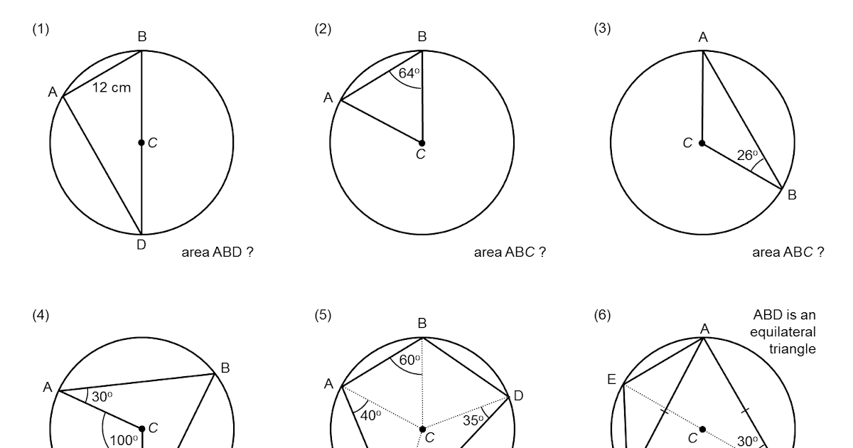MEDIAN Don Steward mathematics teaching: circle theorems meet 0.5absinC