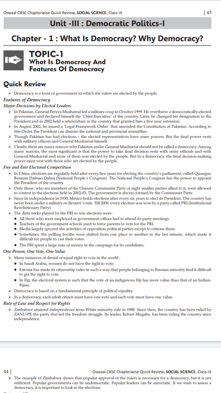 STARS OF PIS AHMEDABAD STD - IX: IXth GRADE (CIVICS) WHAT IS DEMOCRACY ...