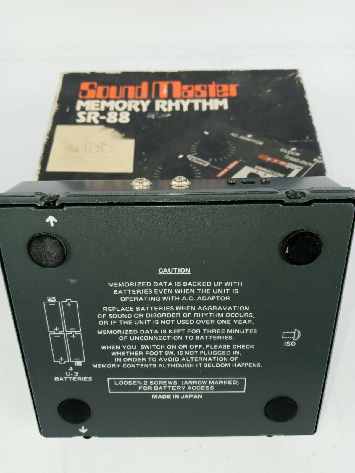 MATRIXSYNTH: Soundmaster sr-88 Memory Rhythm Analogue Drum Machine w ...