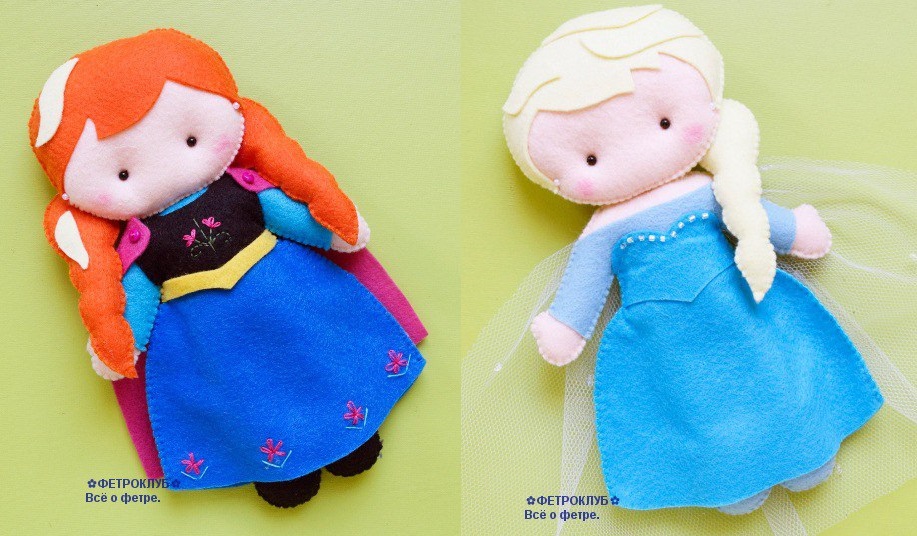 Anna e Elsa de Frozen com molde