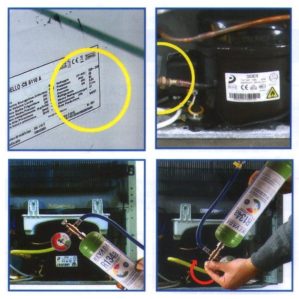 Refrigerator Fridge Freezer repair : Fridge freezer system recharging ...