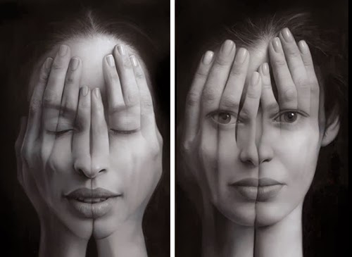 Design Stack: A Blog about Art, Design and Architecture: Painted Hands Face