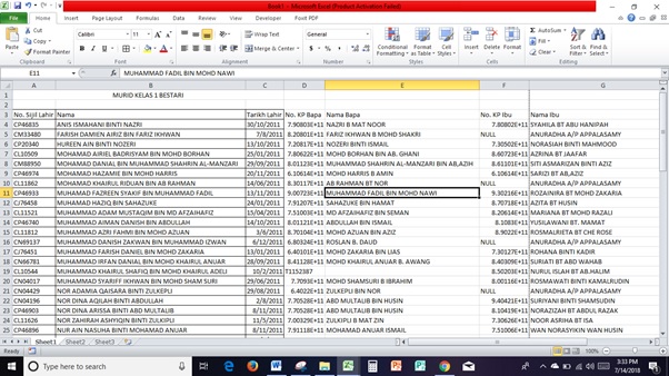Payungan Rumah Tangga: MENCETAK DATA DALAM MICROSOFT EXCEL 2010