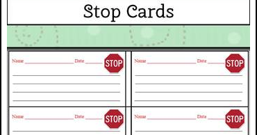 The Best of Teacher Entrepreneurs III: FREE MISC. LESSON - “Stop Cards ...