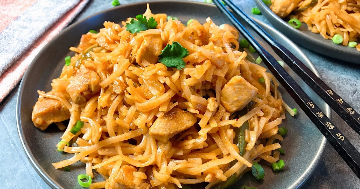 Chinese Chicken and Rice Noodles (Gluten-Free)