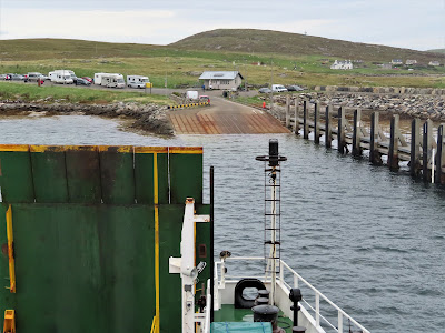 Love my life: Leverburgh to Berneray on a CalMac Ferry.