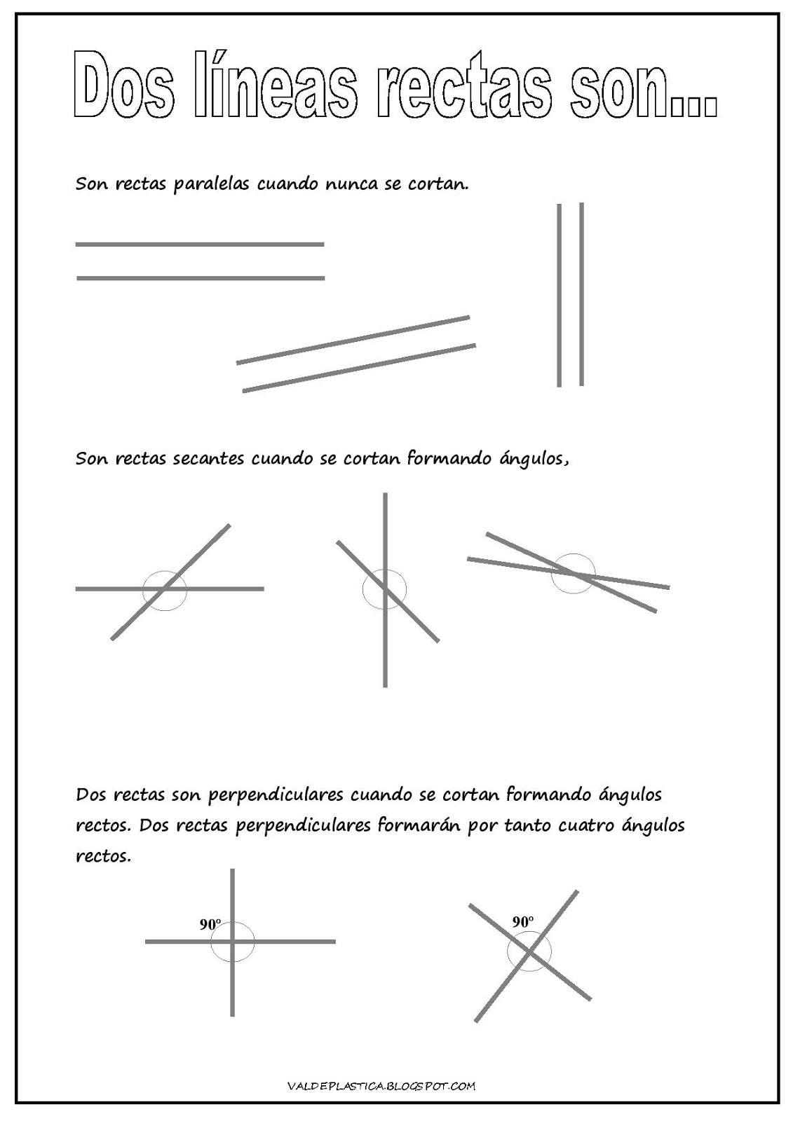 VALDEPLÁSTICA: LA LÍNEA RECTA