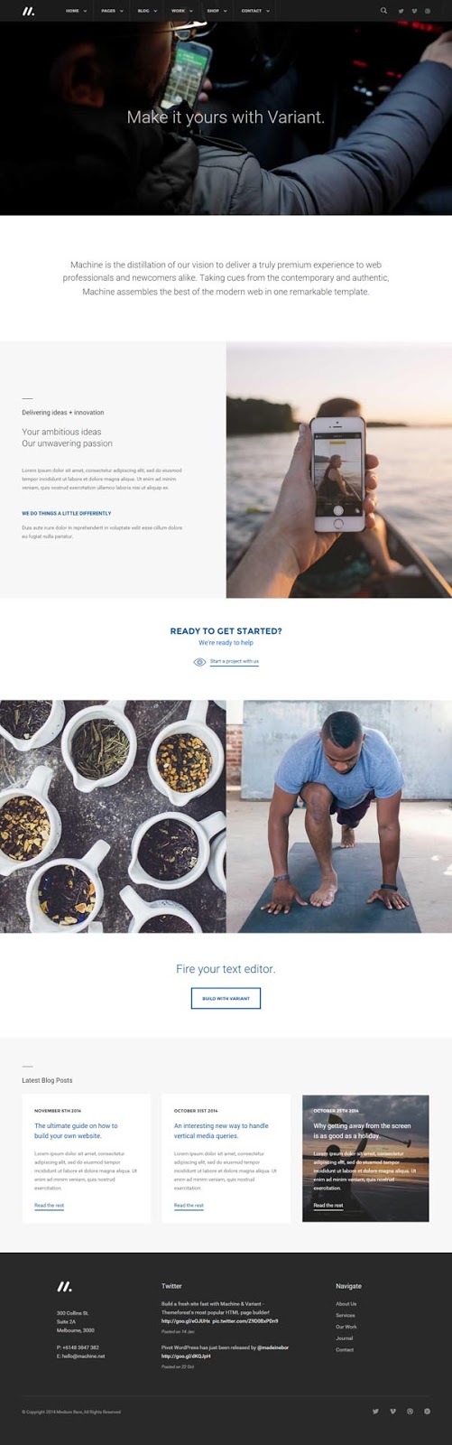 10 Responsive HTML5 CSS3 Website Templates - Graphic Design Freebies