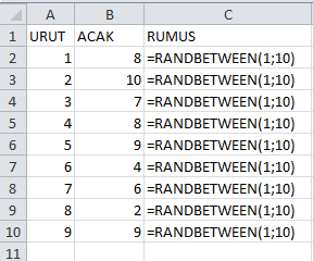 cara membuat angka dan huruf secara acak di ms excel ~ Belajar ...