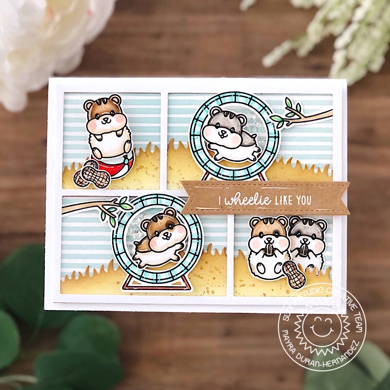 Sunny Studio: Happy Hamster Cards with Ashley and Mayra