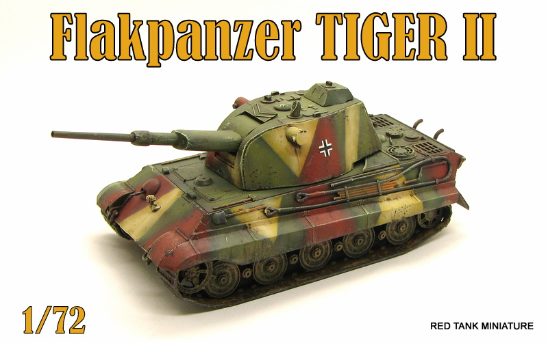 Gulumik Military Models: Flakpanzer TIGER II 1/72 GeBo Figuren/Revell