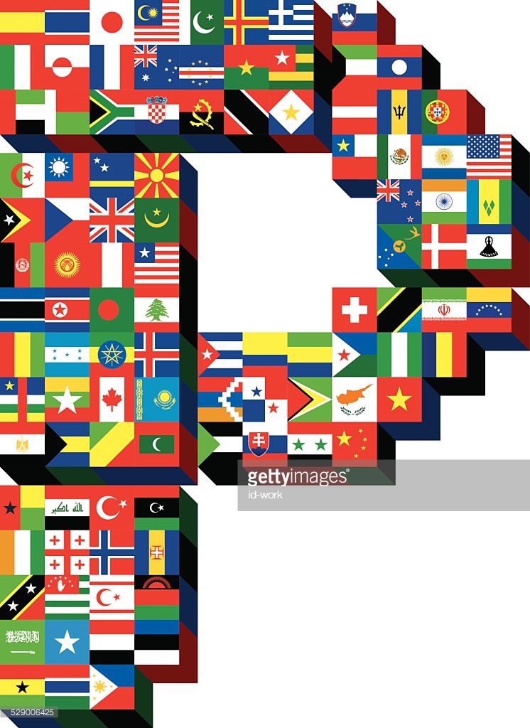 Heraldry of Life: ARTISTIC ALPHABET with Flags of the World