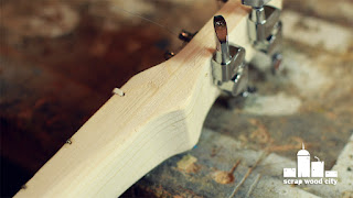 scrap wood city: DIY electric canjo guitar