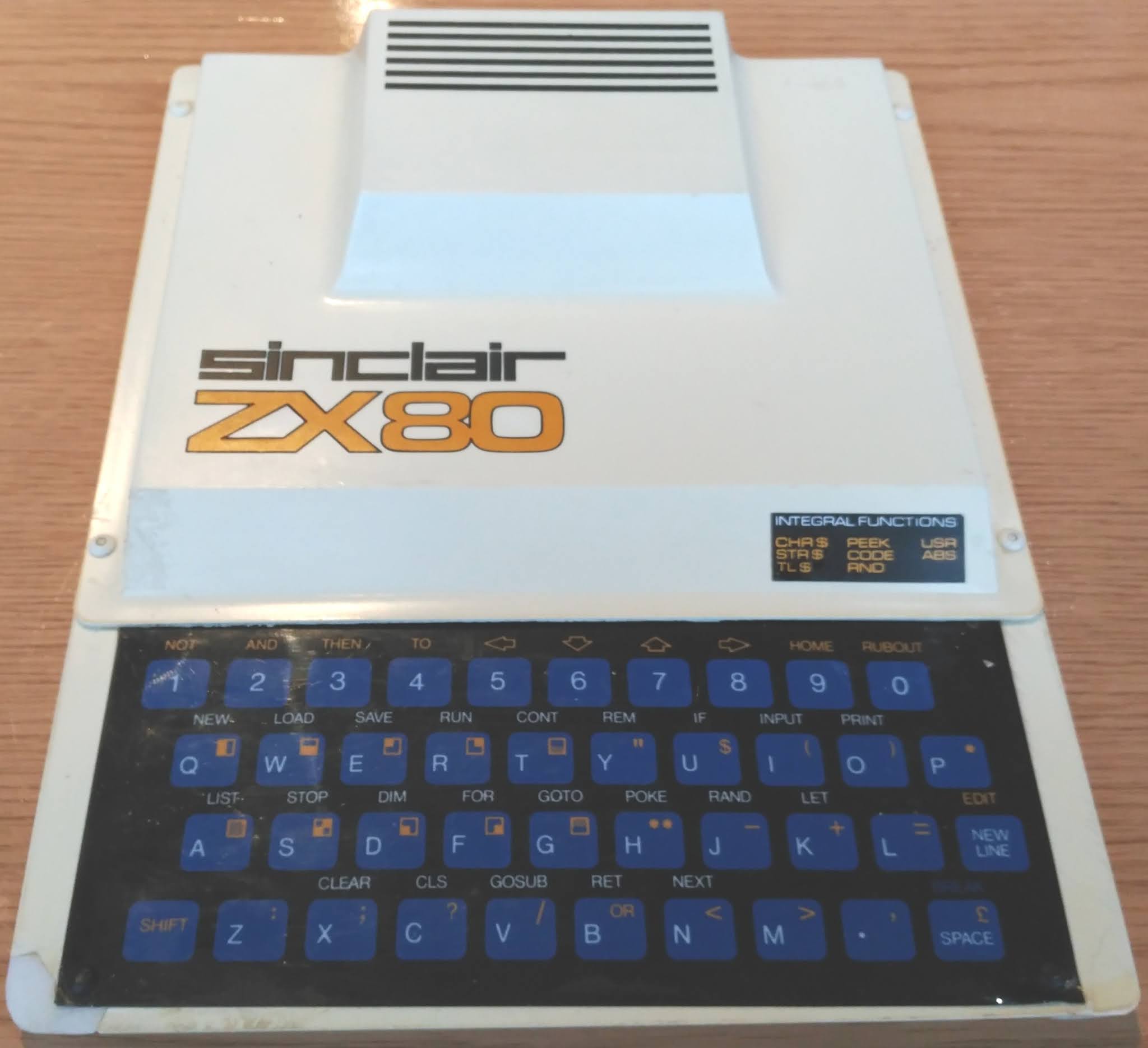 Retro Ordenadores Orty: Sinclair ZX80 (1K) (1980)