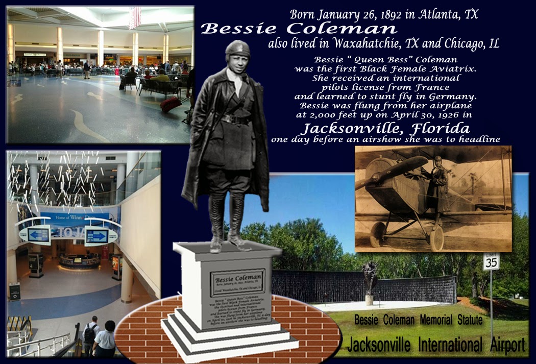 Bessie Coleman: Flying the Blues: Florida Times Union Reports on ...
