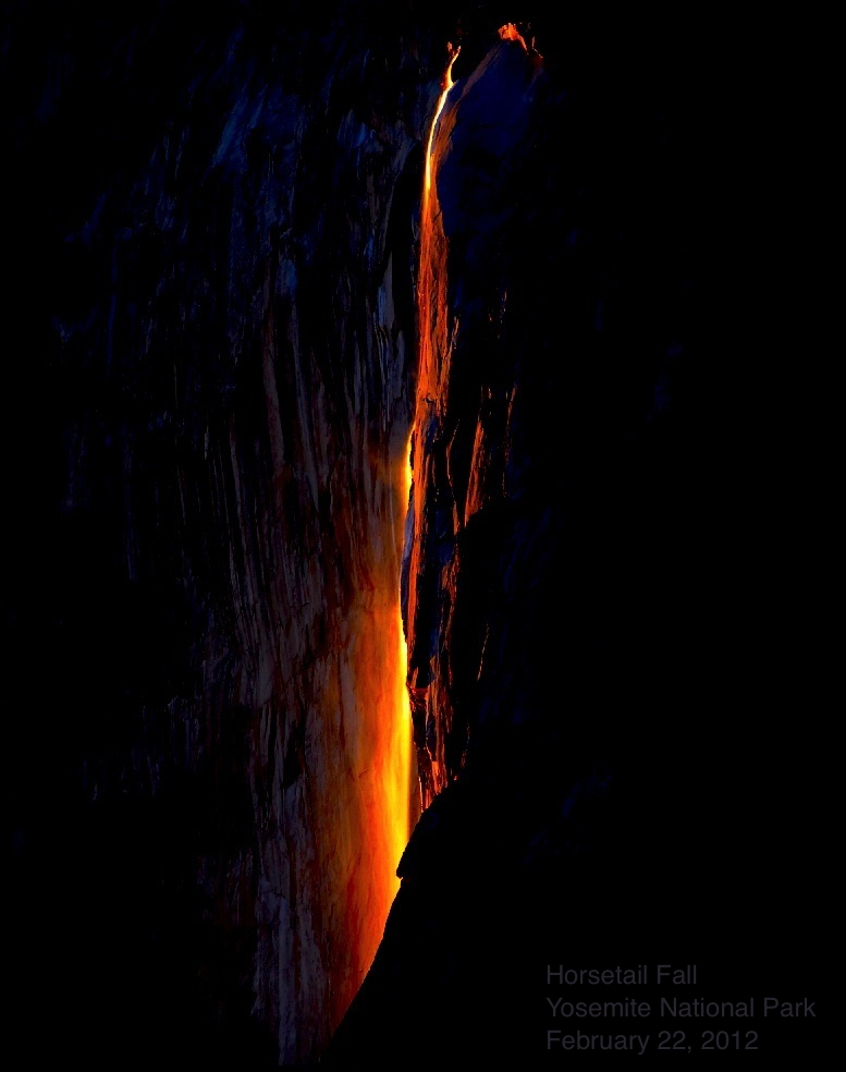 Stamp My Passport: The golden 'Firefall' - Horsetail Fall, Yosemite ...